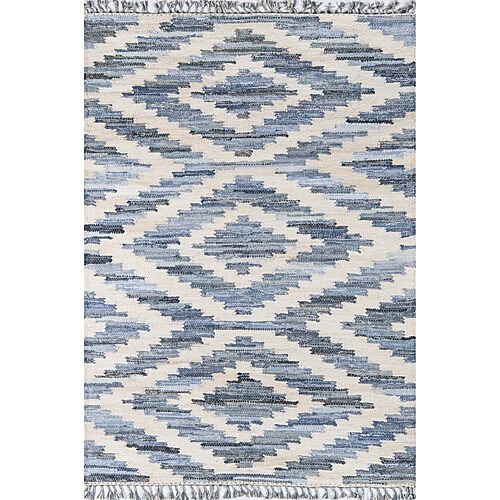 Novogratz California Cal-2 Blue 26 x 4 Area Rug - Blue