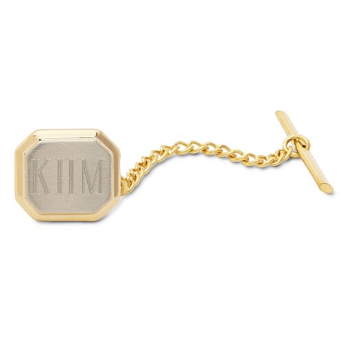 Click here for Engravable 2-Tone 22K Tie Tack  One Size  Multiple... prices
