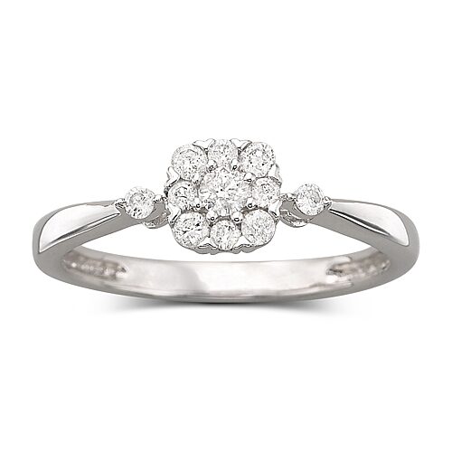Click here for 1/4 CT.T.W. Natural Diamond Promise Ring Sterling... prices