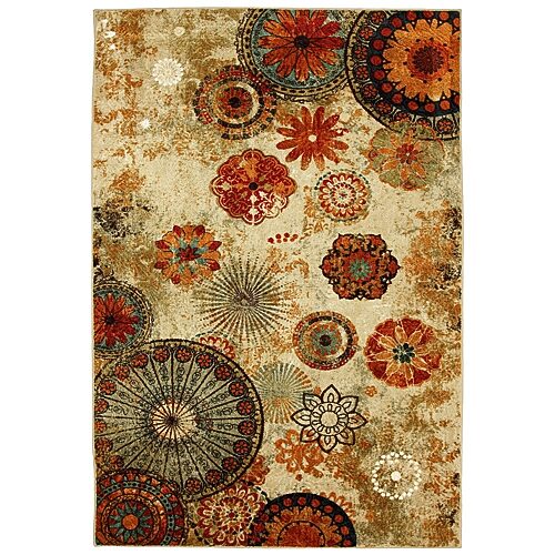 Click here for Mohawk Home Strata Caravan Medallion Abstract Prin... prices