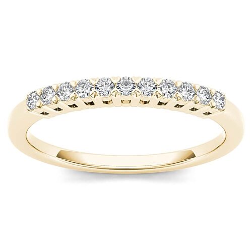 Click here for Womens 2MM 1/5 CT. Natural White Diamond 10K Gold... prices
