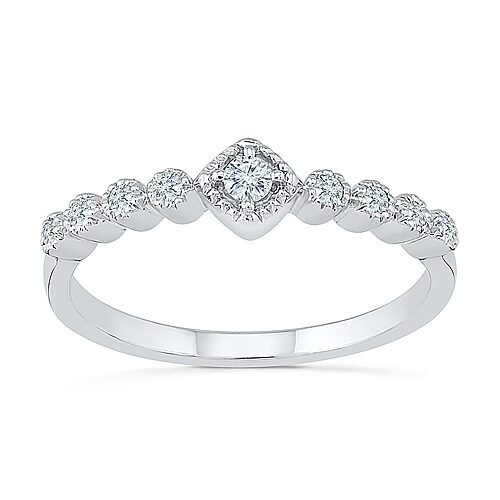 Click here for Promise My Love Womens 1/8 CT. T.W. Natural White... prices