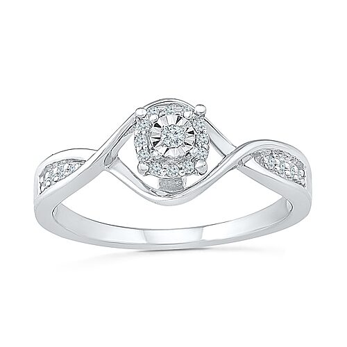 Click here for Promise My Love Womens 1/10 CT. T.W. Natural White... prices