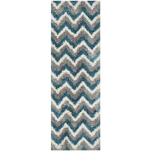 Click here for Safavieh Shag Kids Collection Byron Geometric Runn... prices