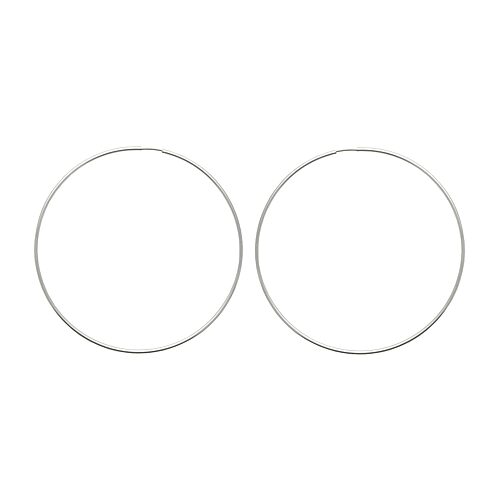 Click here for Mixit Womens 80mm Hoop Earrings  One Size  Gray prices