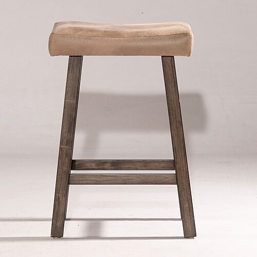 Click here for Saddle Non Swivel Backless Barstool  One Size  Gra... prices