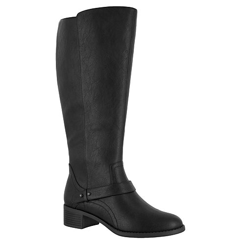 Click here for Easy Street Womens Jewel Plus Block Heel Zip Ridin... prices