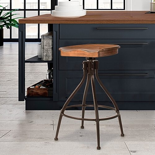 Click here for Worland Adjustable Swivel Backless Stool  One Size... prices