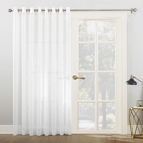 Click here for Sheer Voile Grommet Sliding Patio Door Curtain Pan... prices
