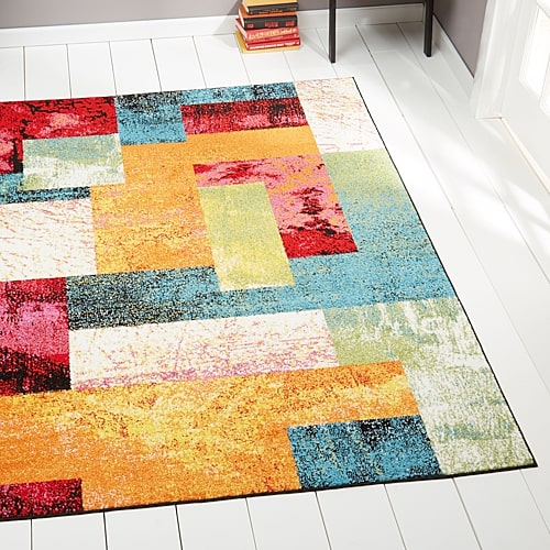 Click here for Home Dynamix Splash Scarlet Abstract Rectangular R... prices