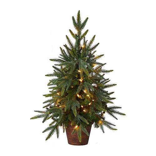 Click here for Nearly Natural Planter And Clear Lights 2 1/2 Foot... prices