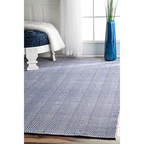 Click here for nuLoom Hand Loomed Kimberely Rug  One Size  Blue prices