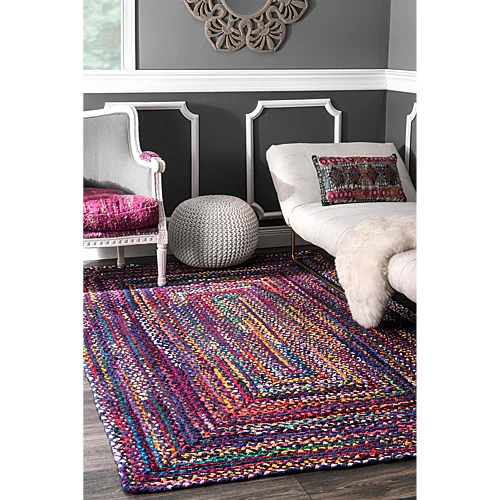Click here for nuLoom Hand Braided Tammara Rug  One Size  Blue prices