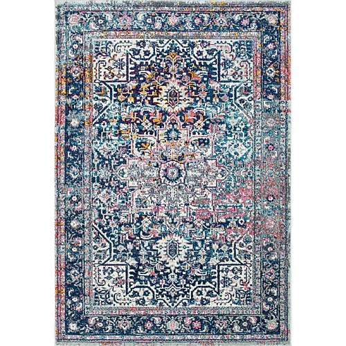 Click here for nuLoom Persian Vintage Raylene Rug  One Size  Blue prices