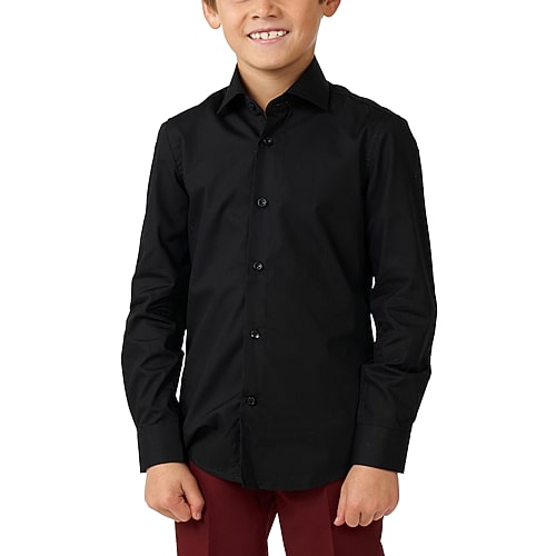 Click here for OppoSuits Big Boys Knight Long Sleeves Shirt - Bla... prices