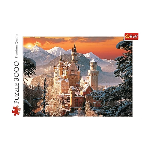 Click here for Trefl Red 3000 Piece Puzzle - Wintry Neuschwanstei... prices