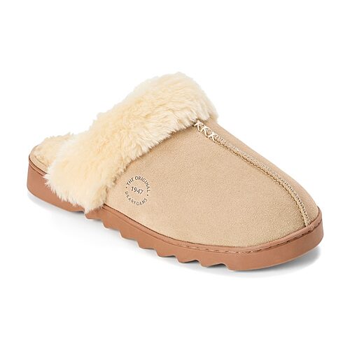 Click here for Dearfoams Womens Helena Genuine Suede Scuff House... prices