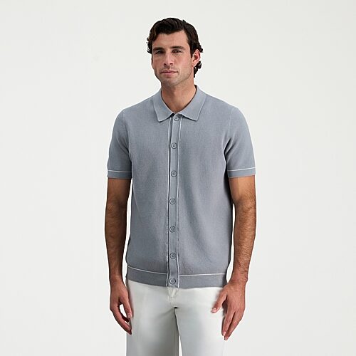 Click here for Haggar Button Front Mens Short Sleeve Button Polo... prices