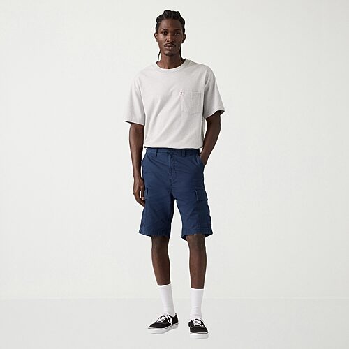 Click here for Levis Mens Carrier 9.5 Cargo Shorts - Dress Blues prices