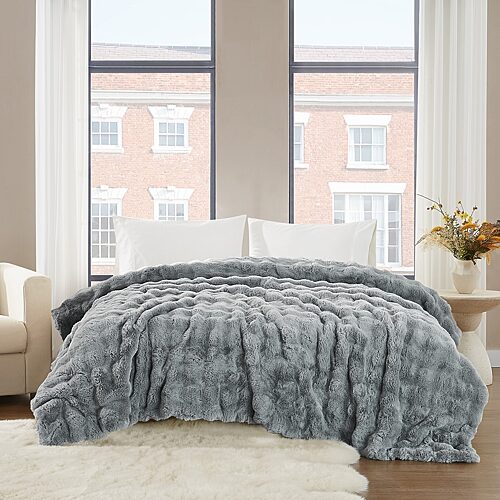 Click here for Brooklyn Loom Bubble Bed Blanket  Twin/Twin Xl - G... prices