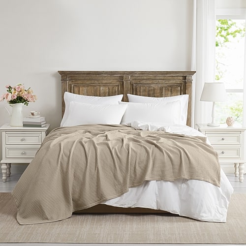 Click here for The Farmhouse By Rachel Ashwell Waffle Cotton Blan... prices