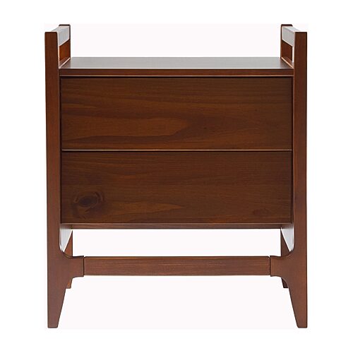Click here for Walker Edison 2-Drawer Nightstand  One Size  Brown prices