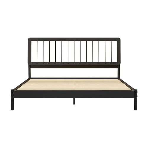 Click here for Modern Wood Spindle Bed  One Size  Black prices