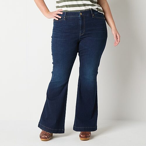 Click here for a.n.a Womens Plus High Rise Flare Leg Jean  24w  B... prices