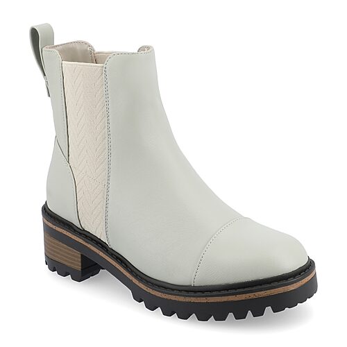 Click here for Journee Collection Womens Mirette Stacked Heel Boo... prices