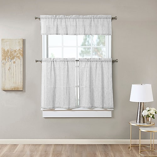 Click here for Stratford Park Greta 3-pc. Rod Pocket Window Tier... prices