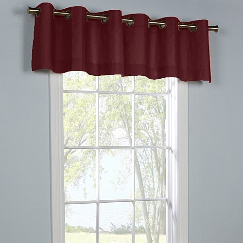 Click here for Weathermate Grommet Valance - Burgundy - 40x15 prices