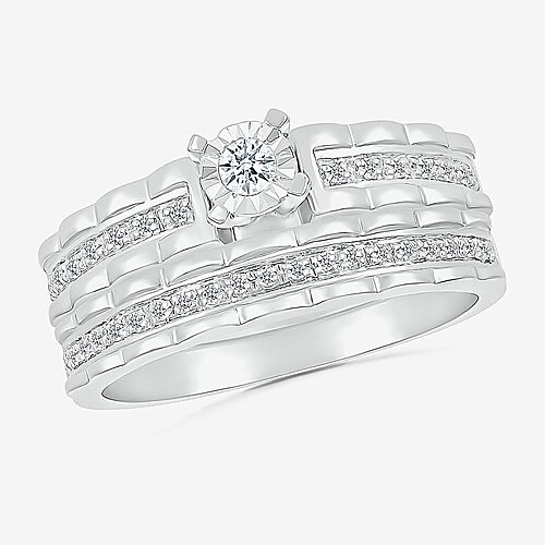 Click here for 5.20mm Unisex Adult 1/4 CT. T.W. Natural White Dia... prices