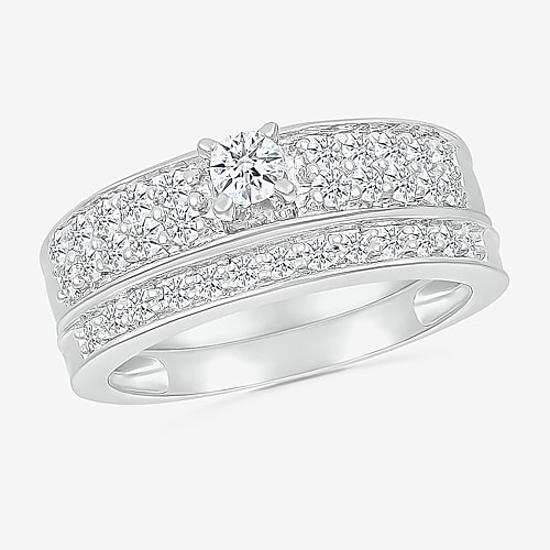 Click here for 5.00mm Unisex Adult 1 CT. T.W. Natural White Diamo... prices