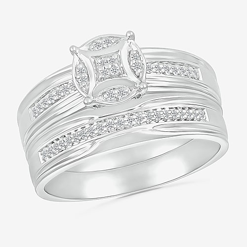 Click here for 5.50mm Unisex Adult 1/4 CT. T.W. Natural White Dia... prices