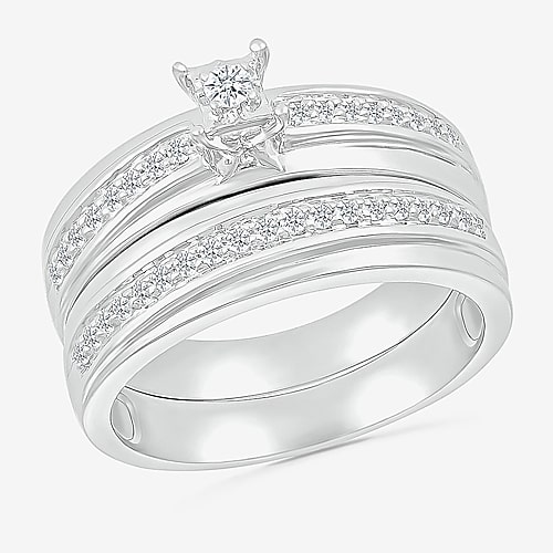Click here for 4.90mm Unisex Adult 3/8 CT. T.W. Natural White Dia... prices