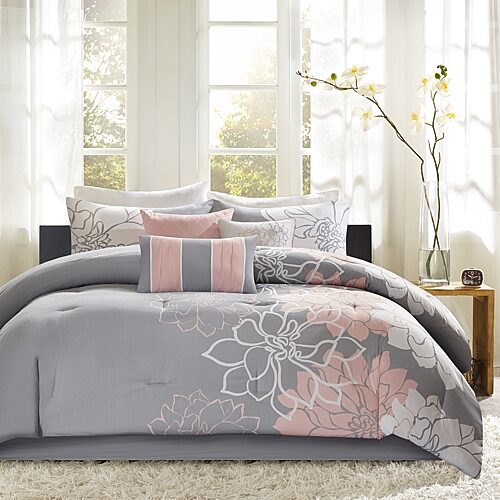 Click here for Madison Park Lola 7-Pc. Comforter Set  King - Grey... prices