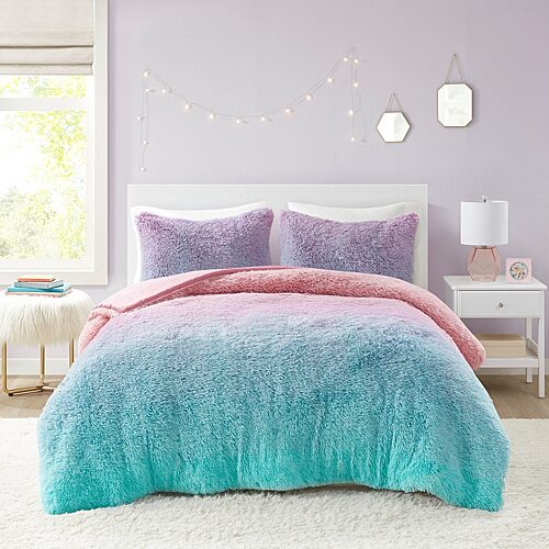 Click here for Intelligent Design Primrose Ombre Shaggy Faux Fur... prices