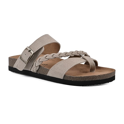 Click here for White Mountain Hazy Womens Criss Cross Strap Footb... prices