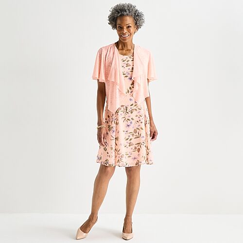 Click here for Perceptions Womens Floral Jacket Dress  Small  Pin... prices