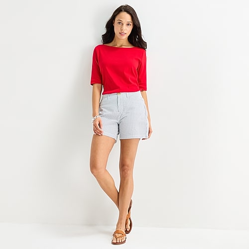 Click here for St. Johns Bay Womens 5 3/4 Mid Rise Tall Chino Sho... prices