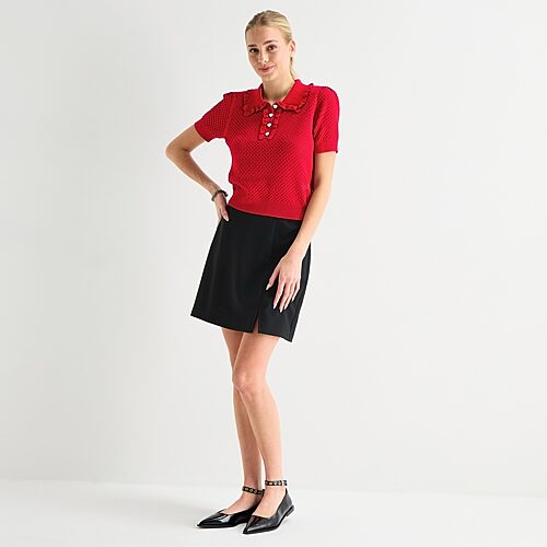 Click here for by&by Womens Juniors Mid Rise Mini A-Line Skirt  M... prices
