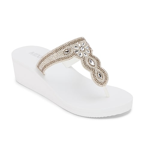Click here for Mixit Womens Medallion Wedge Sandals  7  White prices