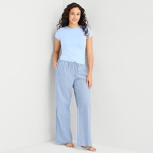 Click here for Arizona Body Womens Juniors Poplin Pajama Pants  3... prices