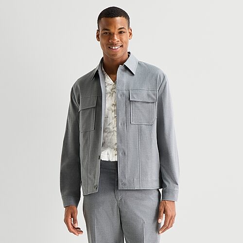 Click here for J. Ferrar Heather Twill Mens Shirt Jacket  Xx-larg... prices