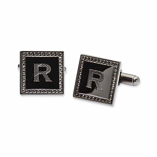 Click here for Personalized Beaded Gunmetal Cufflinks  One Size... prices