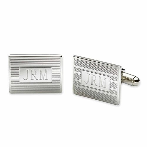 Click here for Personalized Rectangular Cuff Links  One Size  Whi... prices