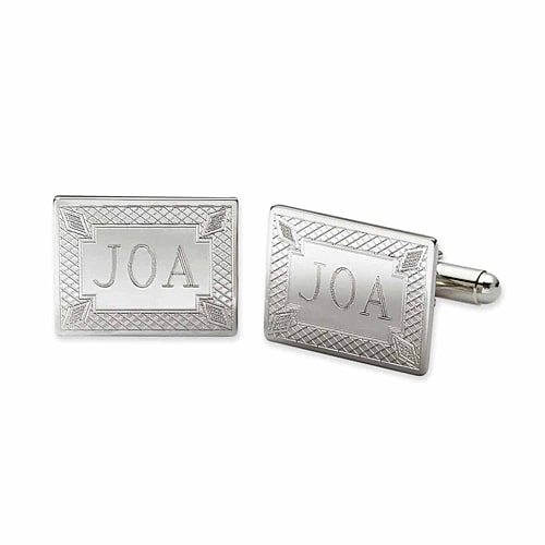 Click here for Personalized Diamond Pattern Cufflinks  One Size... prices