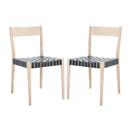 Click here for Eluned Dining Chair with Basket Woven Seat - Set o... prices