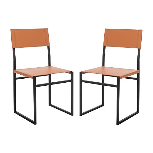 Click here for Layne Sleek Dining Chair - Set of 2  One Size  Bro... prices