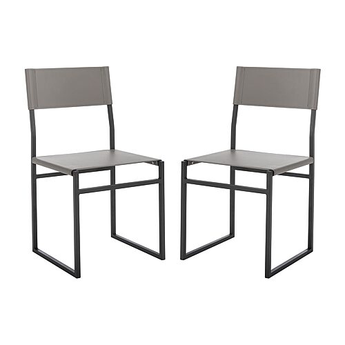 Click here for Layne Sleek Dining Chair - Set of 2  One Size  Gra... prices